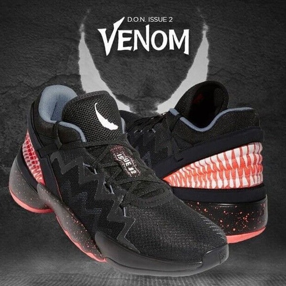 adidas | Shoes | Adidas X Marvel Don Issue 2 Venom Basketball Shoes ...